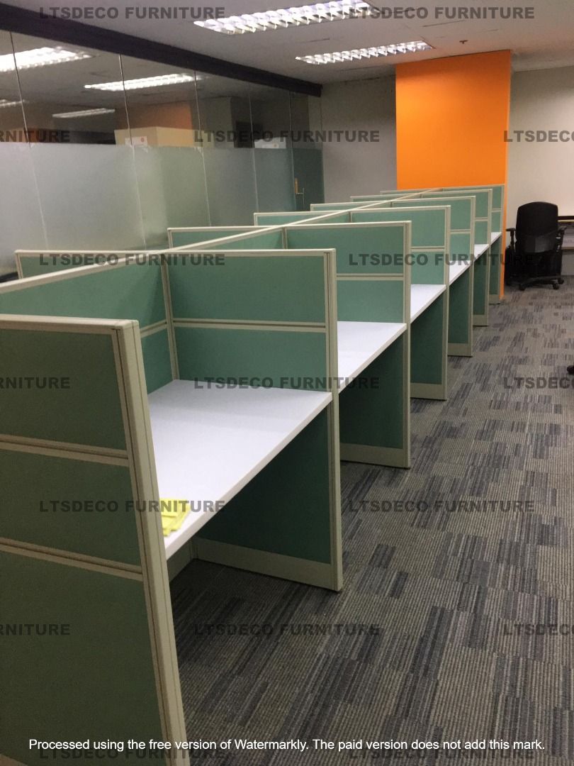 workstation full fabric modular table office partition furniture system ...