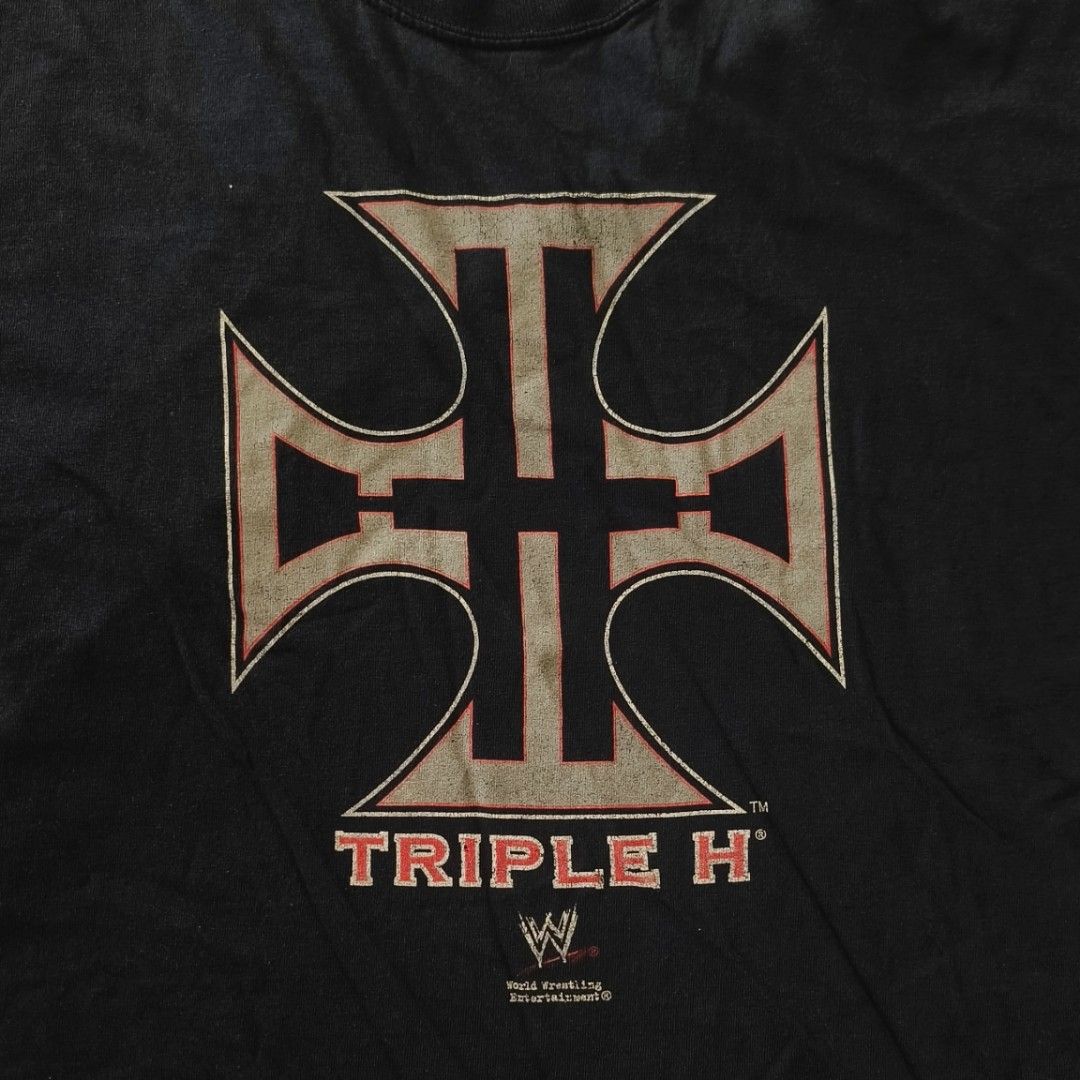 WWE Triple H T-shirt, Men's Fashion, Tops & Sets, Tshirts & Polo Shirts ...
