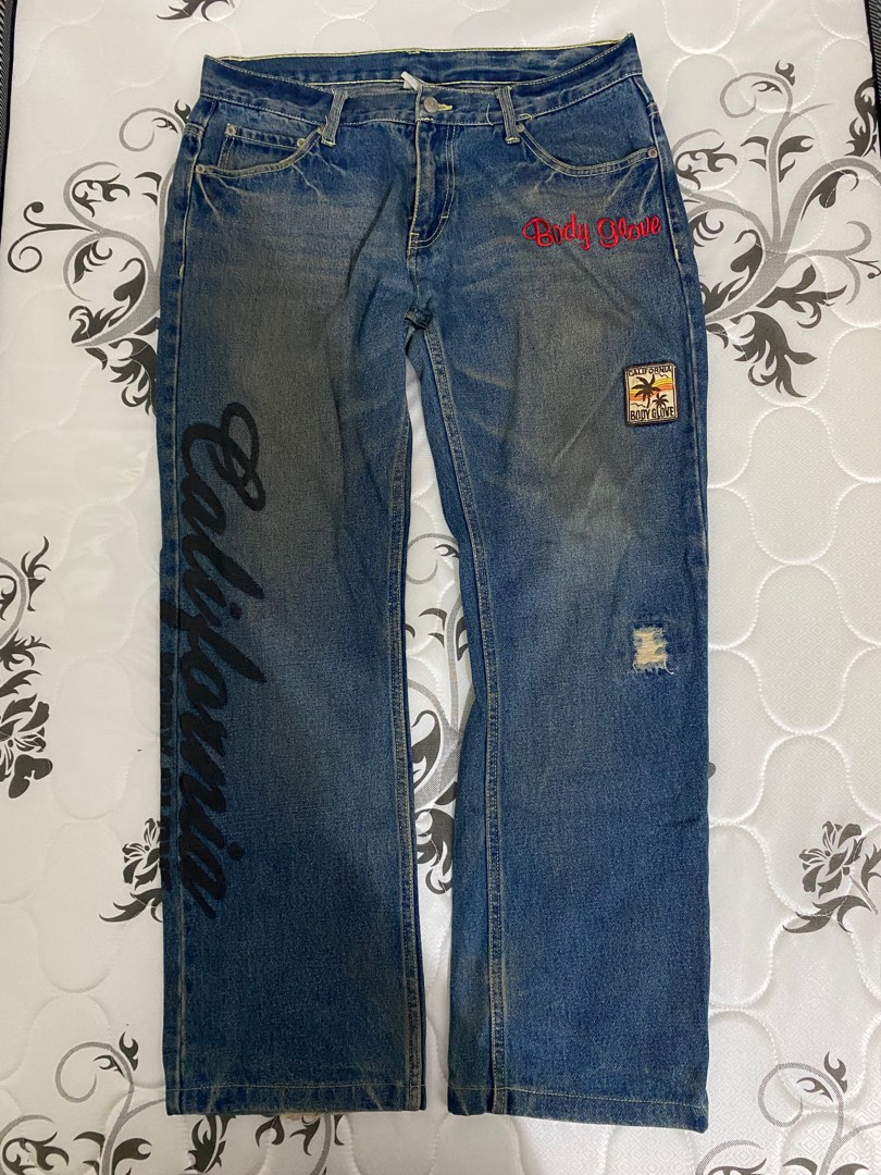 Y2K Body Glove Jeans, Men's Fashion, Bottoms, Jeans on Carousell