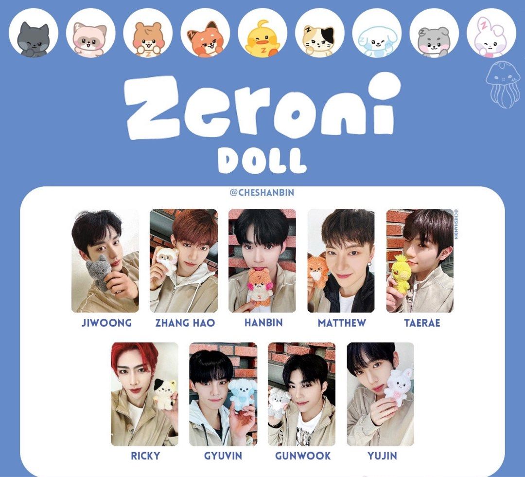 ZEROBASEONE ZB1 X LINE FRIENDS ZERONI PLUSH DOLL, Hobbies & Toys ...