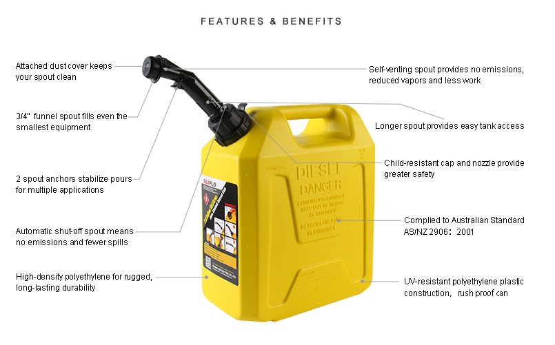 20L Two-stroke Gasoline Engine Oil Cans portable gasoline tanks,oil can ...