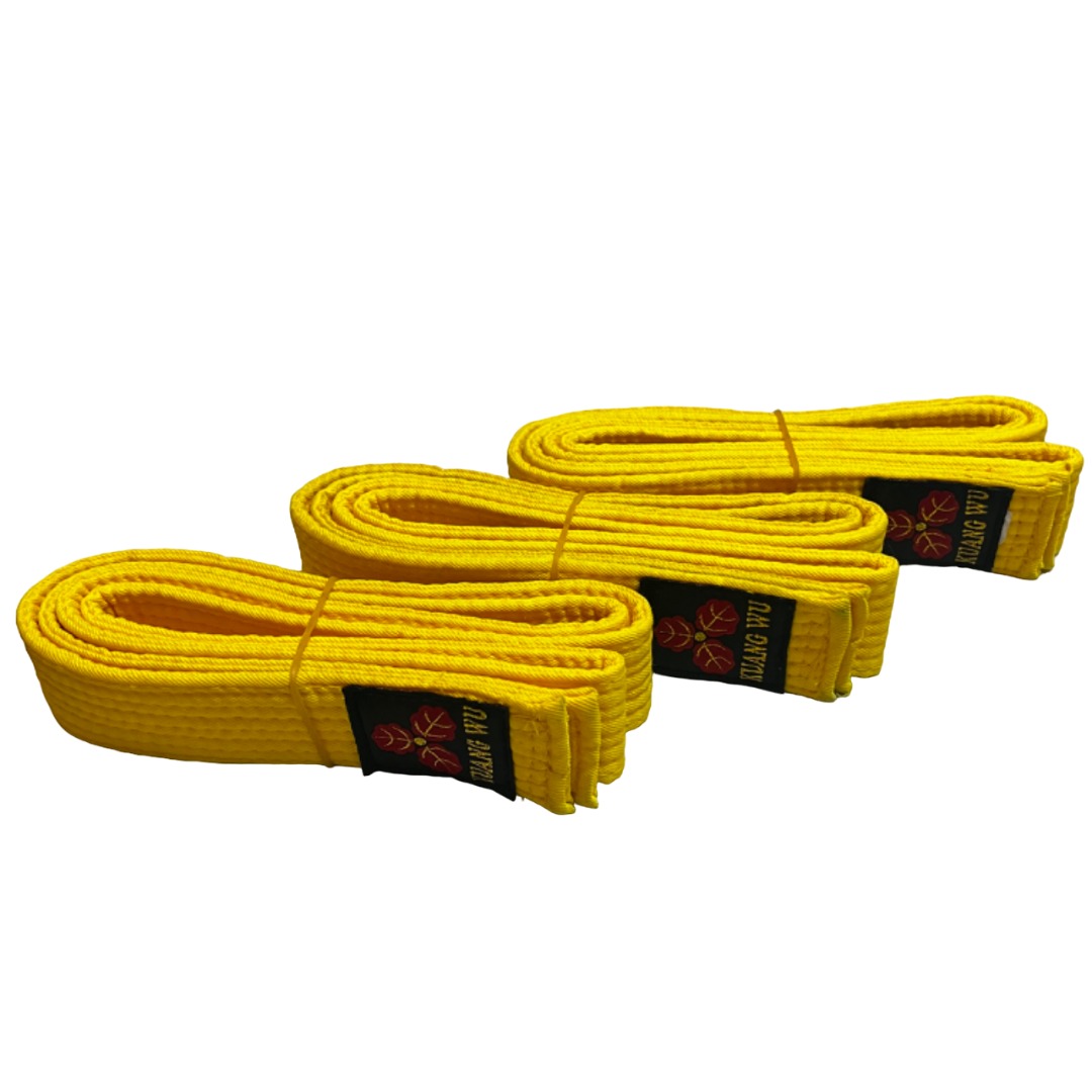 全新 法國 Paris Olympics 巴黎奧運 跆拳道道帶 KUANG WU 光武跆拳道 色帶 黃帶, 體育器材, 其他運動配件在旋轉拍賣