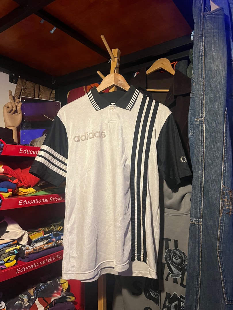 Adidas collar Jersey, Men's Fashion, Activewear on Carousell