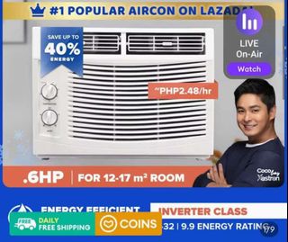 Gree Aircon 3/4 hp window type, TV & Home Appliances, Air Conditioning ...