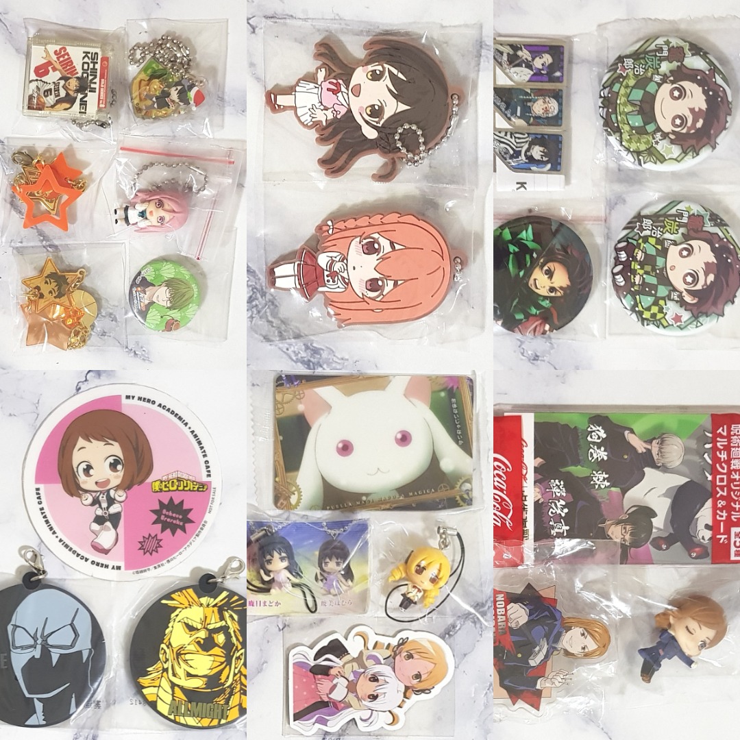 Assorted Anime Mini Figures Cards Coasters Magnets Pins Merch Kuroko no ...