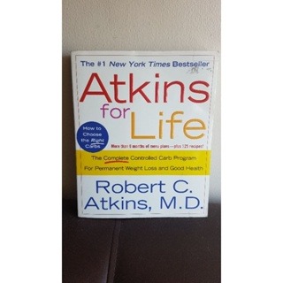 Book Title Atkins for Life By Robert C Atkins, M.D, Hobbies & Toys ...