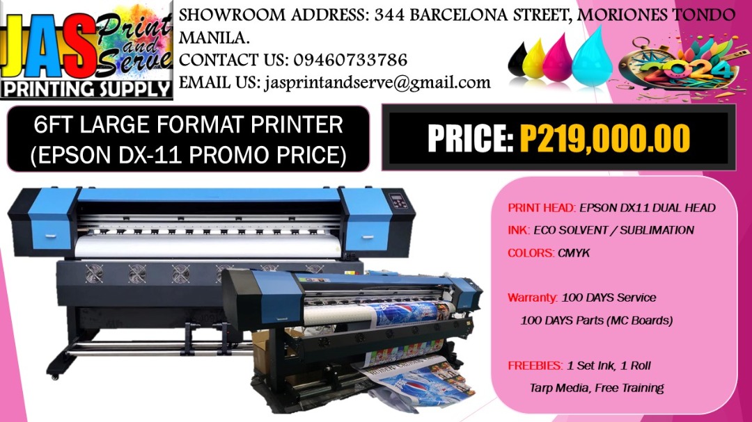 Brand New 6ft Sublimation Printer Machine (DX-11 Dual Head), Computers ...