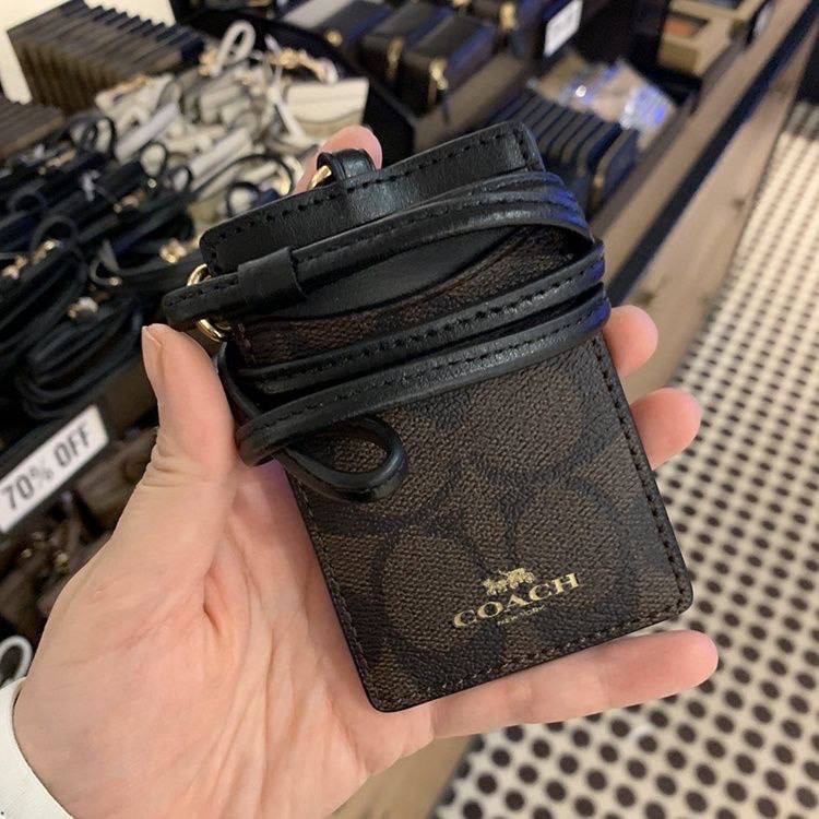 Coach card holder work card lanyard ID card sling hanging neck type ...