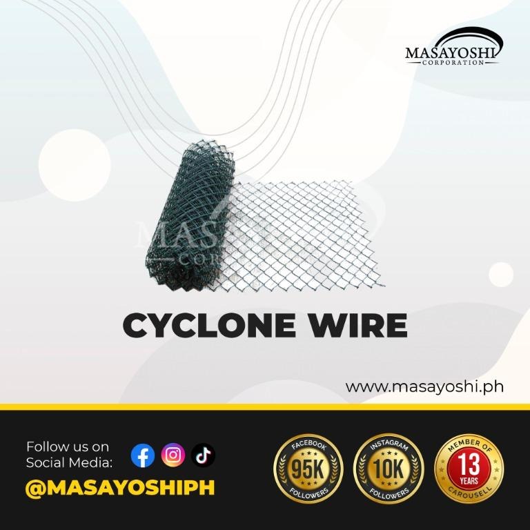 Cyclone Wire 2.1 x 4 x 4 6ft | Wire Netting | Diamond Mesh Fence | Wire ...