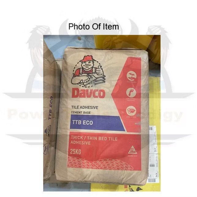 DAVCO TTB ECO TILE ADHESIVE GREY CEMENT 25KG, Furniture & Home Living ...