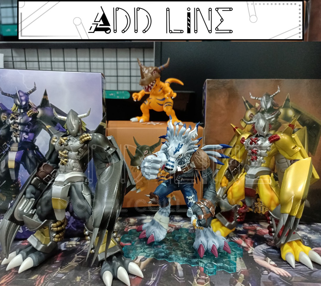 Digimon Figure Greymon Wargreymon WereGarurumon, Hobbies & Toys, Toys ...