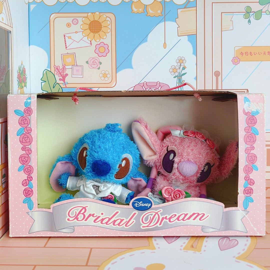 Disney stitch and angel couple wedding set, Hobbies & Toys, Toys ...