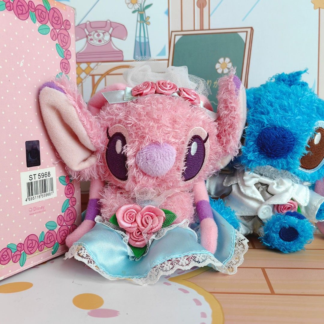Disney stitch and angel couple wedding set, Hobbies & Toys, Toys ...