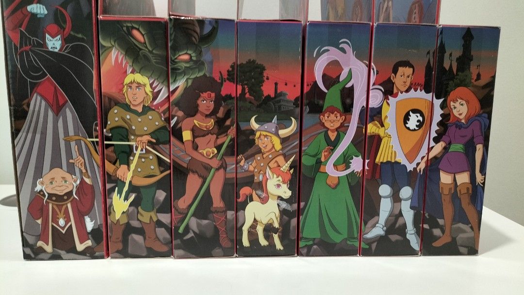 Dungeons & Dragons Hasbro Cartoon Classic 8 Figures Complete Set ...