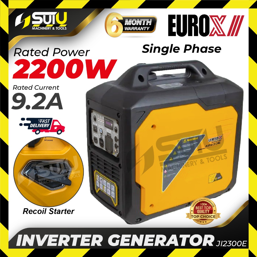 EUROX GOLD JI2300E Gasoline Inverter Generator / Penjana (Battery Starter), Furniture & Home ...