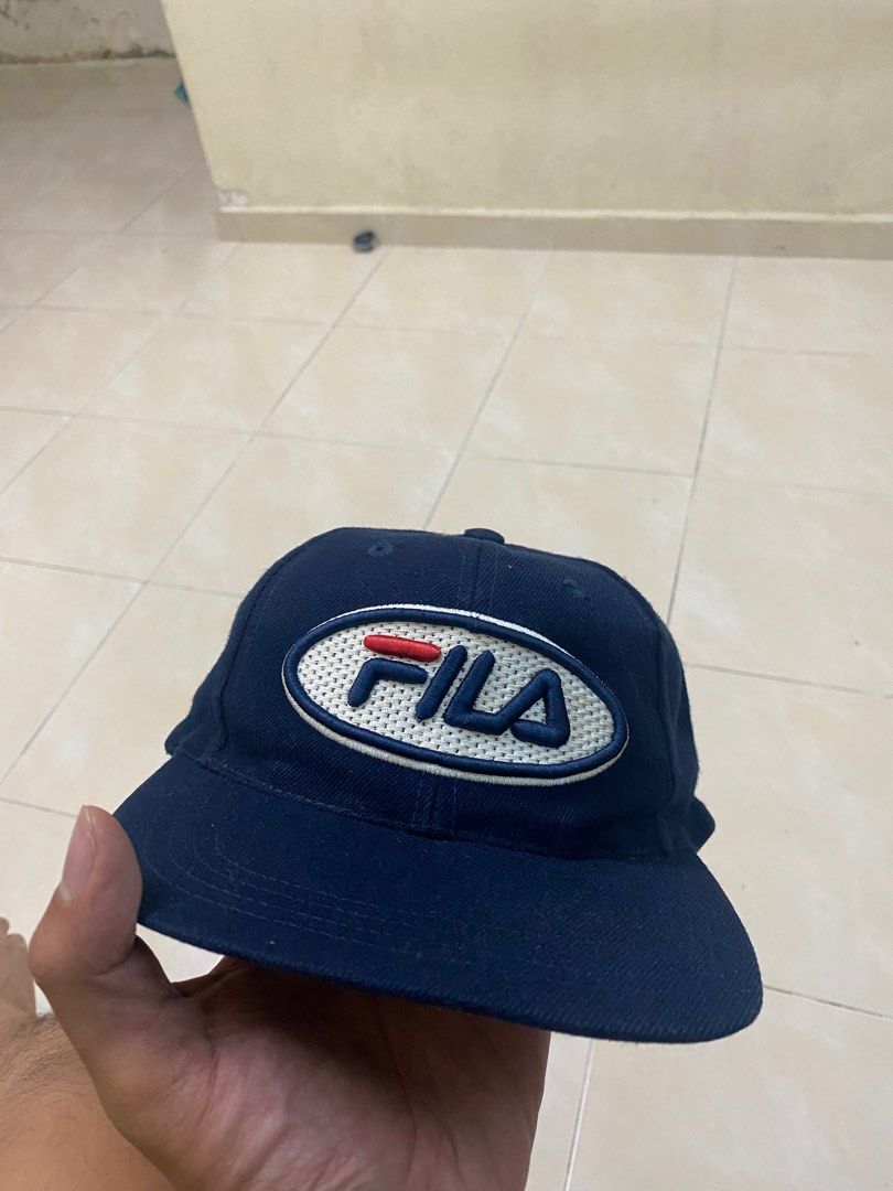 FILA japan rare design cap hat 6 panel, Men's Fashion, Watches ...