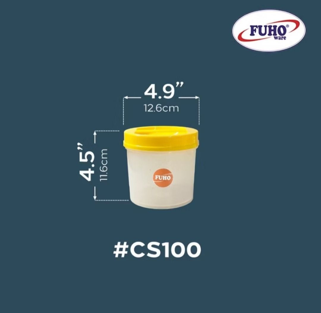 FUHO Canister Mayo Jar, 1 liter, #CS100. 3pcs. Canister food keeper ...