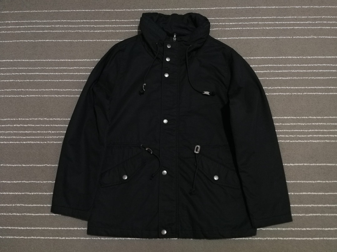 Giordano military jacket black XL 1777, Men's Fashion, Coats, Jackets ...