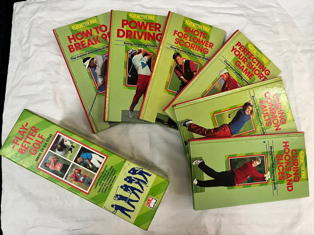 Golf Books Play Better Golf Ken Lewis Set of 6, Hobbies & Toys, Books ...