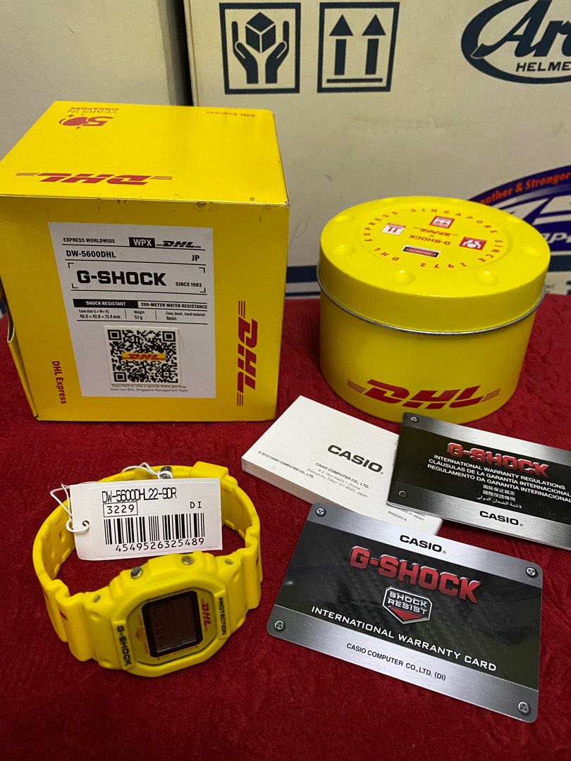 Gshock x DHL 50th Anniversary SG, Men's Fashion, Watches & Accessories ...