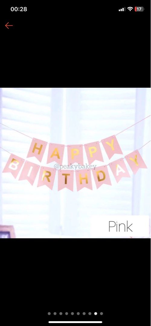 Happy Birthday Banner Flags, Hobbies & Toys, Stationery & Craft ...