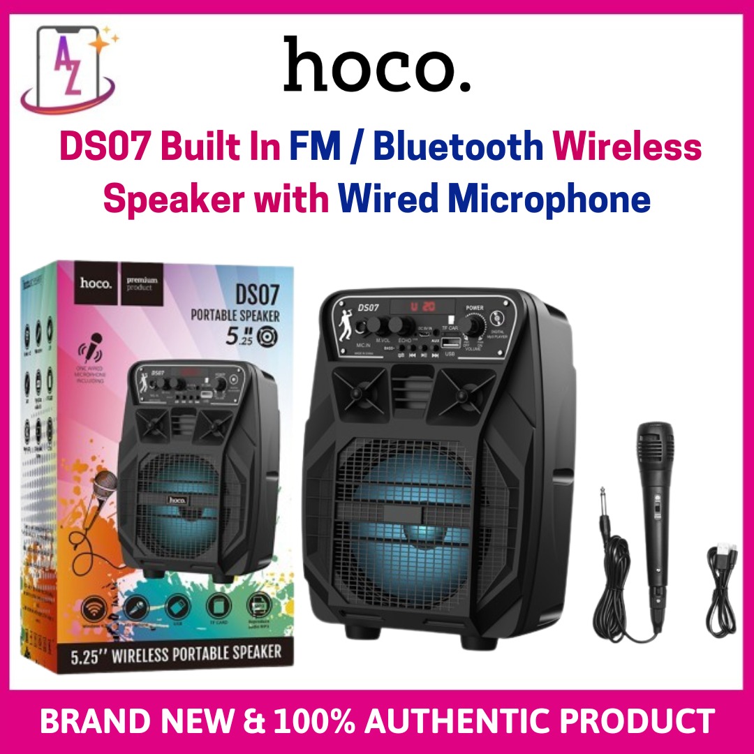 Hoco DS07 Force series Built In FM / Bluetooth Wireless Speaker with ...