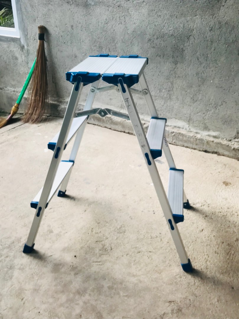 JAPAN SURPLUS ALUMINUM LADDER HEAVY DUTY, Furniture & Home Living, Home ...