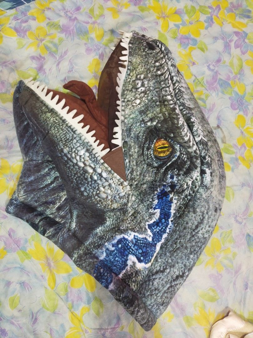 Jurassic World Dan-Dee Big Greeter Heads Velociraptor Blue T-Rex ...