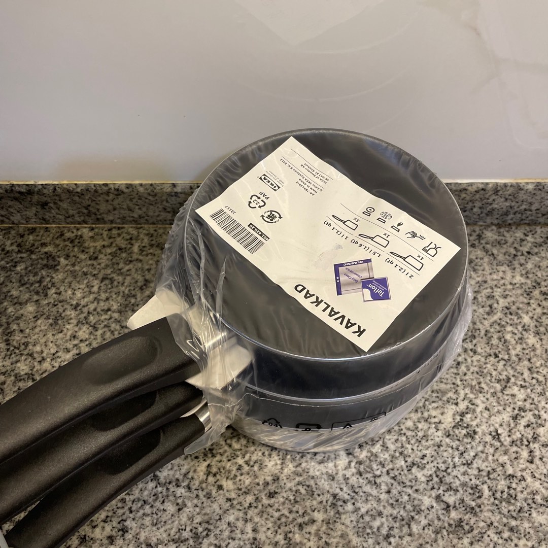 [NEW!!!] IKEA KAVALKAD | Panci IKEA | Panci Saus Set Isi 3 | Panci Anti ...