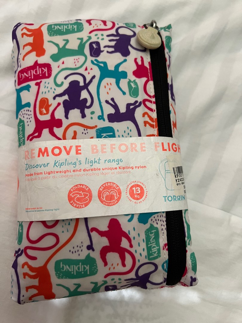 Kipling foldable nylon bag, Women's Fashion, Bags & Wallets, Backpacks ...