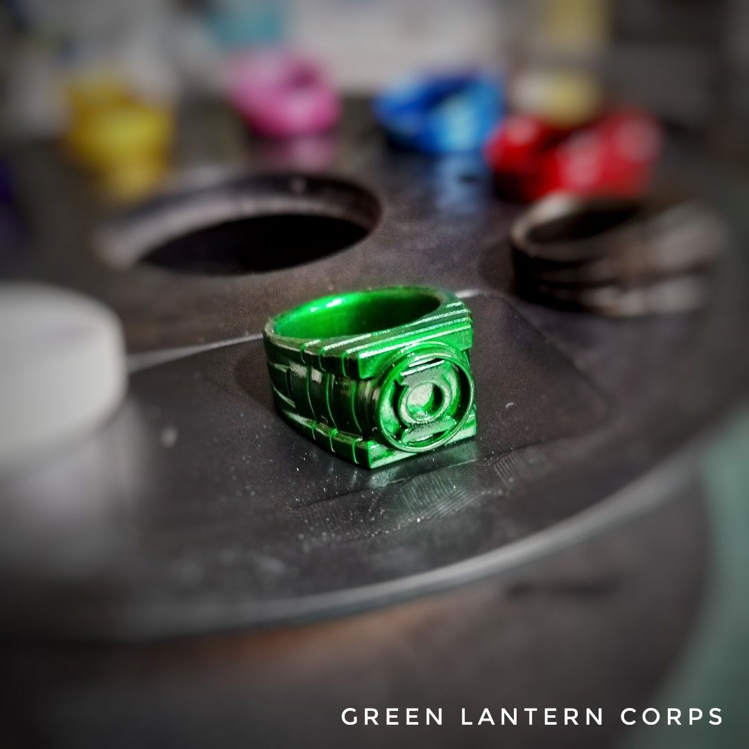 9 Lantern Power Rings (3D Prints), Hobbies & Toys, Collectibles ...