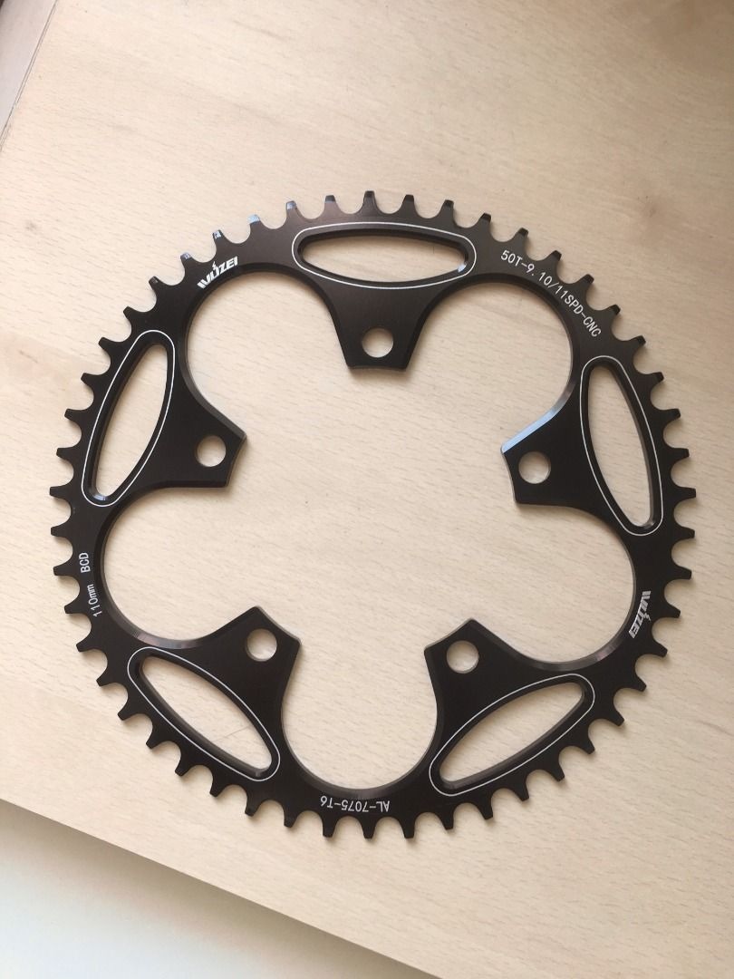 (Last One) New 50T Narrow Wide Chainring, 110 BCD CNC AL7075, Sports ...