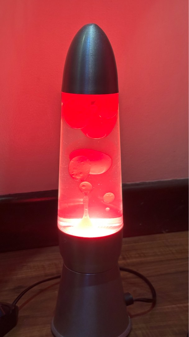 Lava Lamp ( Deep Violet / Red ), Furniture & Home Living, Home Decor ...