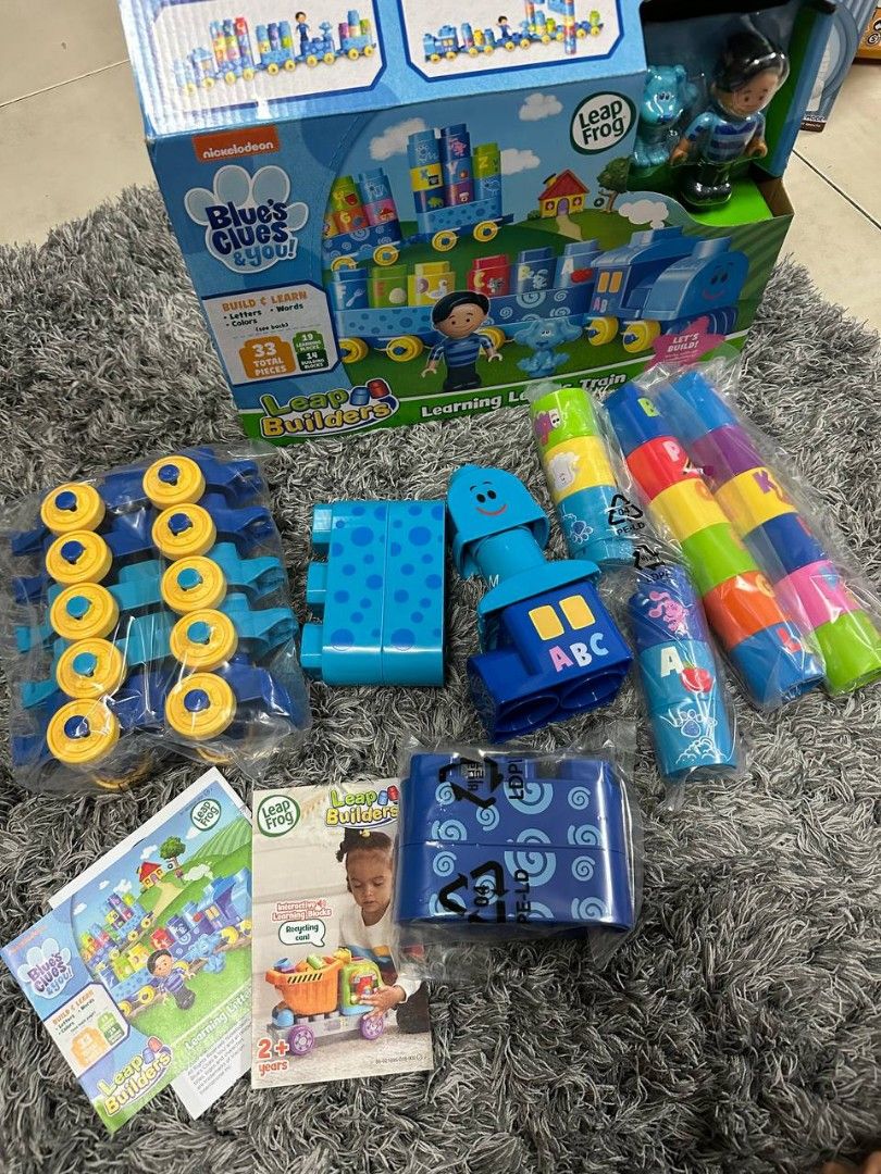 LEAPFROG LEARNING LETTERS TRAIN BLUE'S CLUES, Babies & Kids, Infant ...