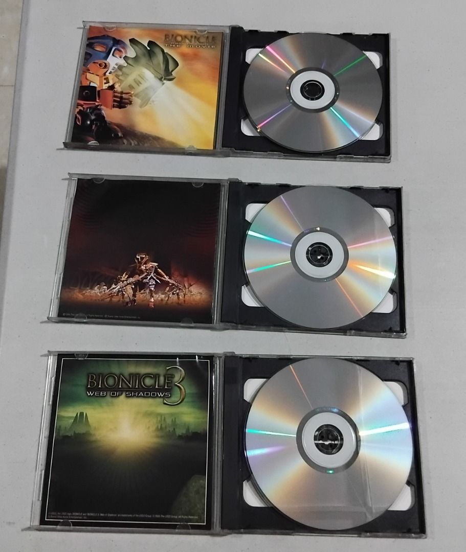 Lego Bionicle VCD (video cd) set - Mask of Light The Movie, Legends of ...