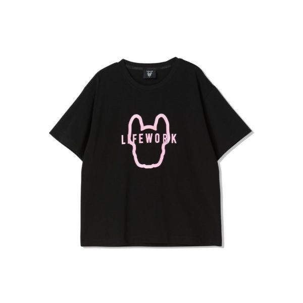 LifeWork Hideaway Figure Silhouette T-Shirt Black (Black Pink Colour ...