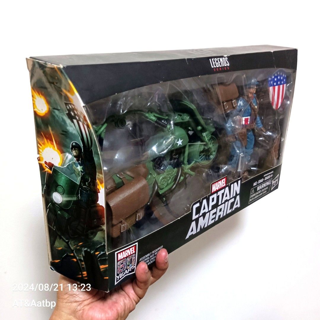 Marvel Legends CAPTAIN AMERICA with MOTORCYCLE 6" scale, Hobbies & Toys ...
