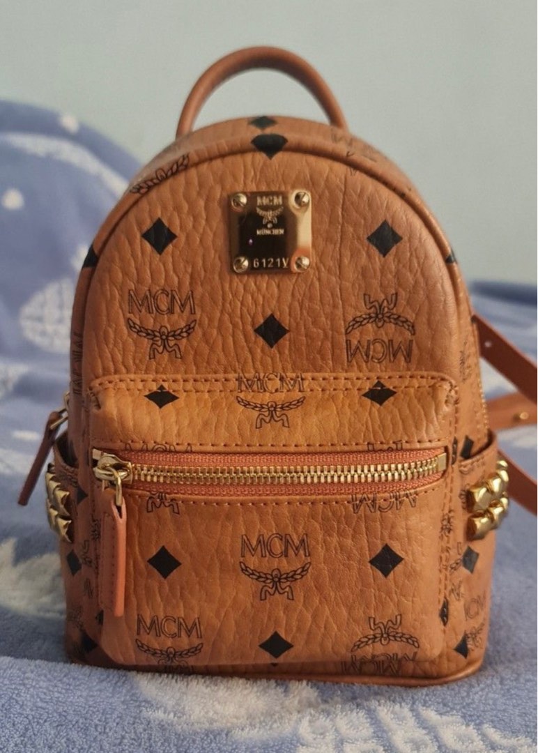 MCM Mini Backpack Convertible, Luxury, Bags & Wallets on Carousell