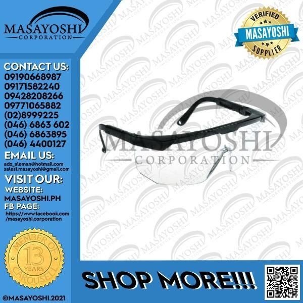 Meisons Safety Goggles spectacle side wall type clear lens normal ...