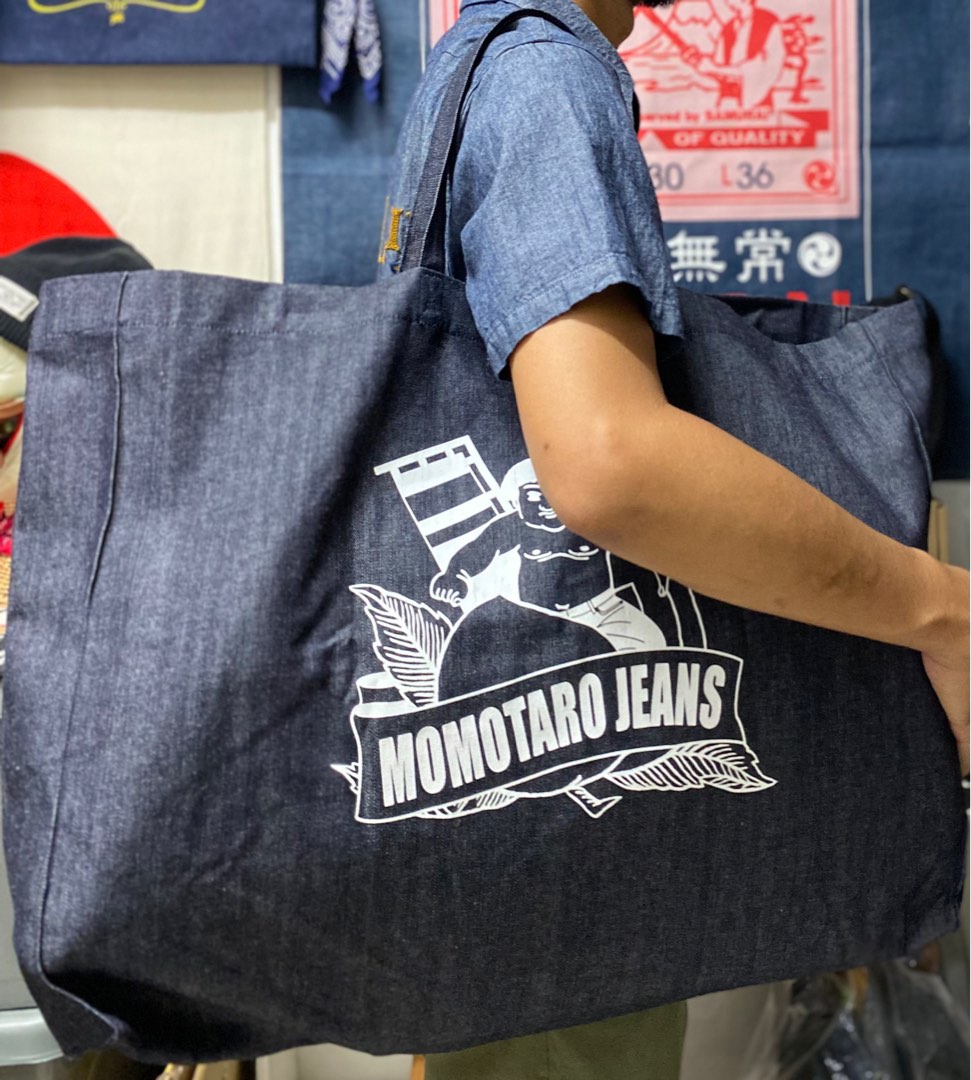Momotaro Jeans Tote Bag, Men's Fashion, Bags, Briefcases on Carousell