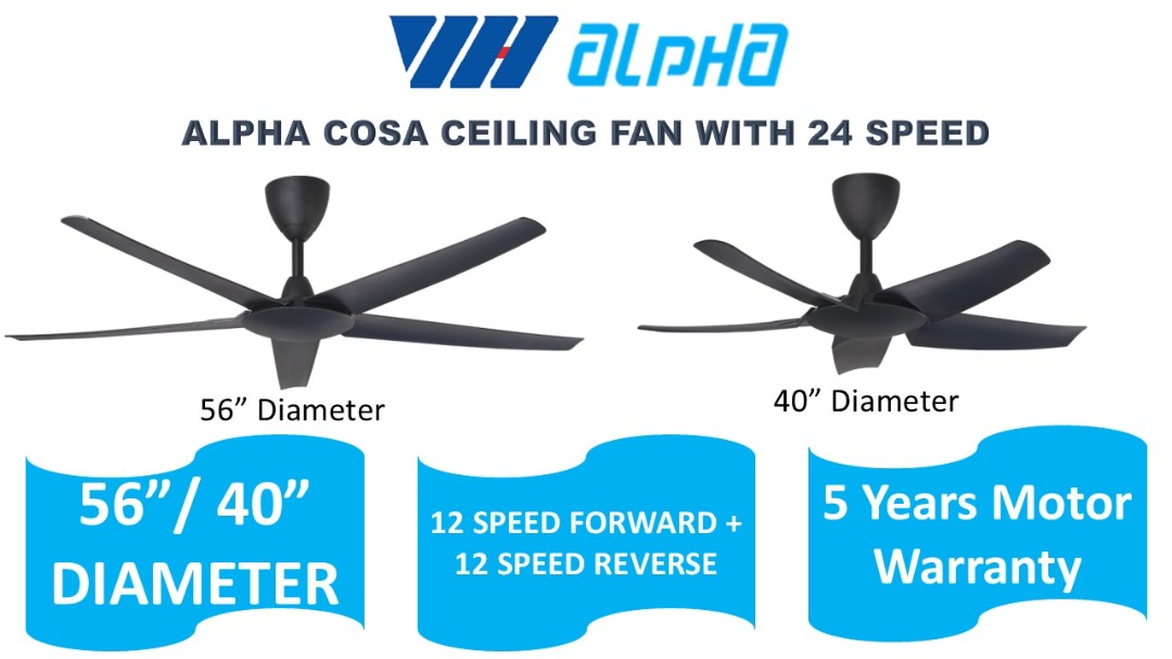 [NEW] Alpha Remote Control DC Motor Ceiling Fan ( 5 YEARS MOTOR ...