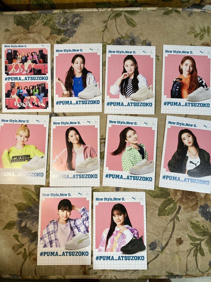 NiziU x puma novelty postcard, Hobbies & Toys, Collectibles & Memorabilia, K-Wave on Carousell