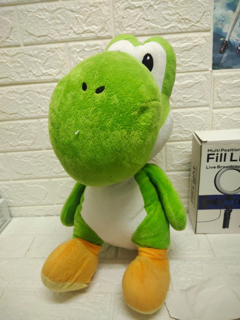 Official 2010 Nintendo Super Mario Bros. Yoshi Big Plush Toy Green ...