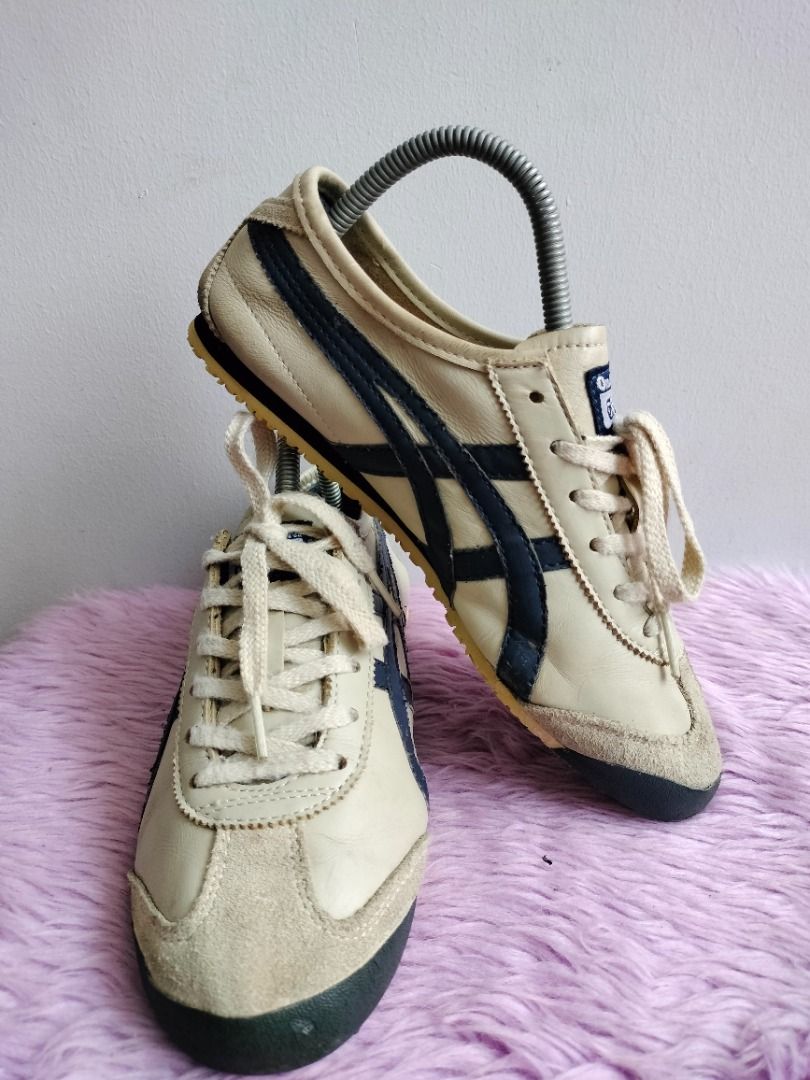 Onitsuka Tiger Mexico 66 Deluxe Nippon Made 'Beige Peacoat', Women's Fashion, Footwear, Sneakers ...