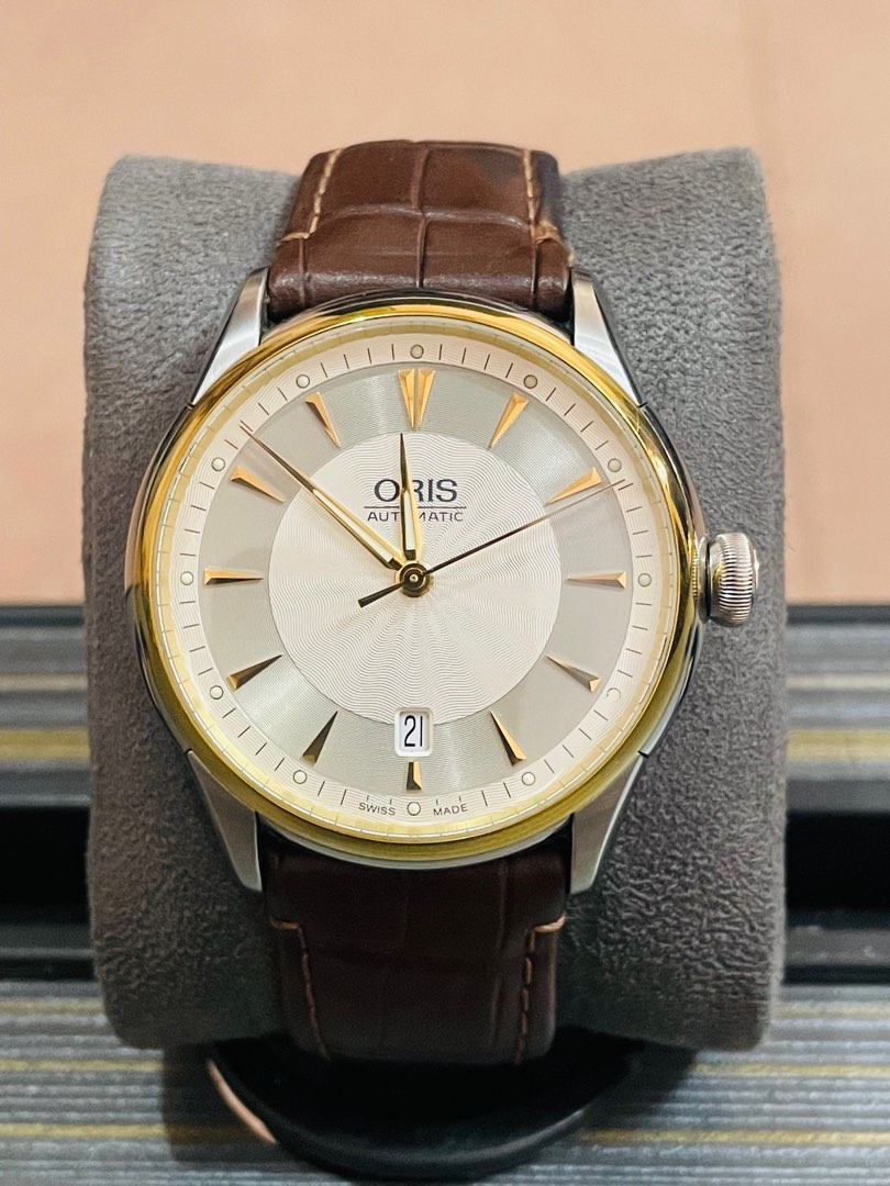 Oris Automatic Mens Gold Bezel, Luxury, Watches on Carousell