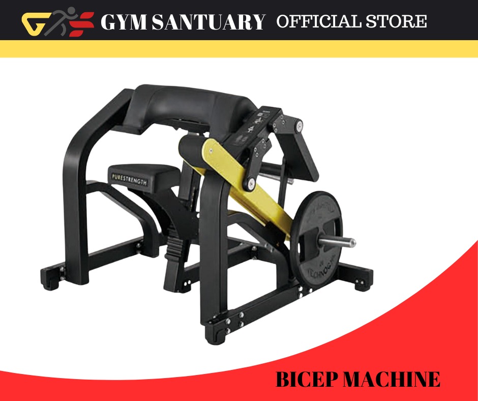 PLATE LOADED BICEP MACHINE, Sports Equipment, Exercise & Fitness ...