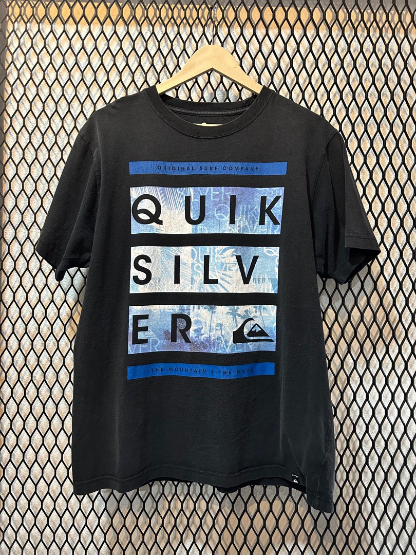 Quicksilver tshirt, Men's Fashion, Activewear on Carousell