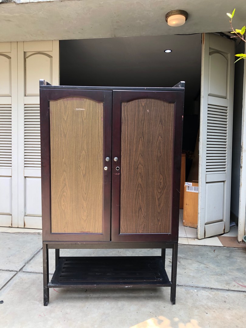 RAK LEMARI KANTOR DOKUMEN ADA LACI KUNCI OK BAHAN KAYU SOLID WOOD ...