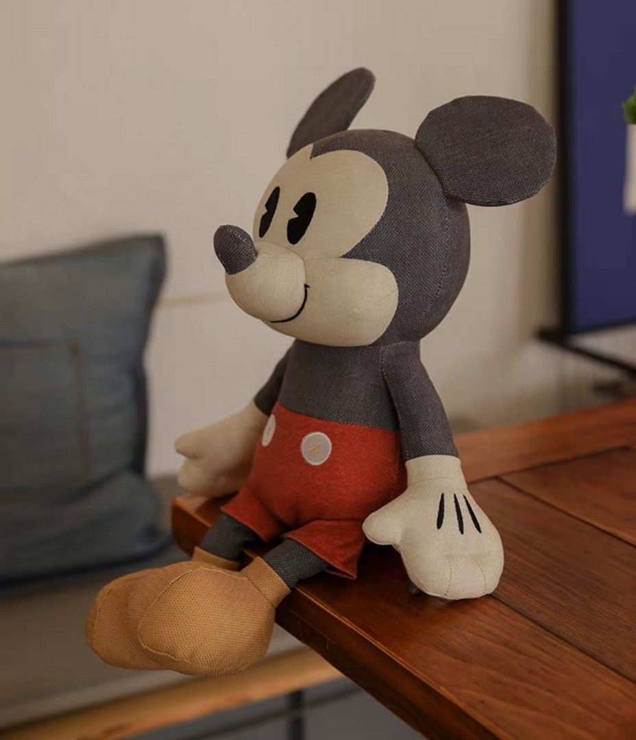 Retro Mickey Limited Edition plush toy 100 years anniversary, Hobbies ...