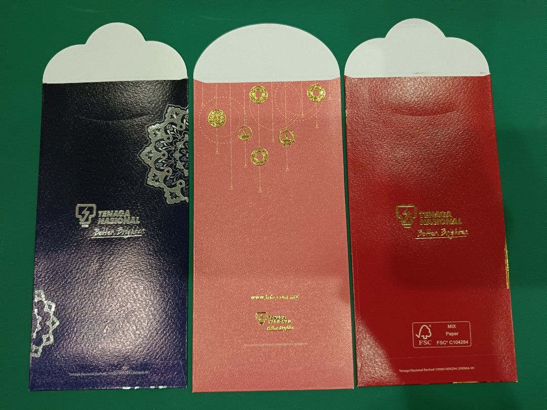 Sampul raya green packet tnb 2024 3 perayaan, Hobbies & Toys ...